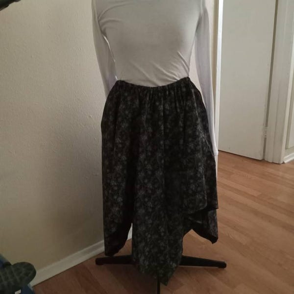 PDF Gathered Waist Jagged Skirt With Two Length Options for Layering ...