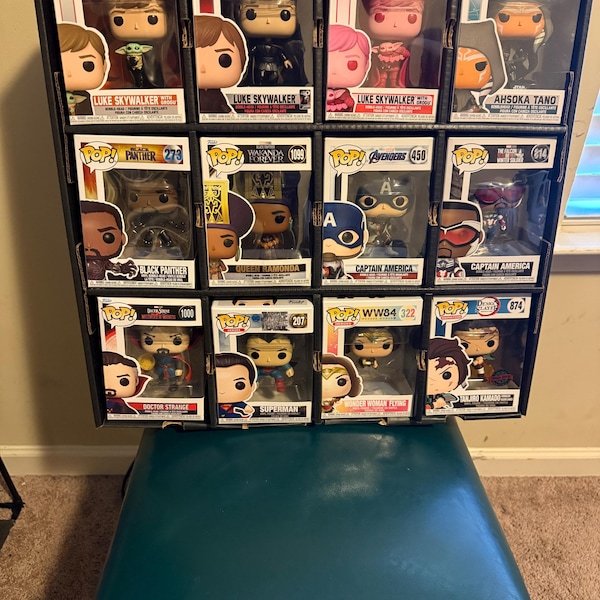 Funko Pop Display Kubbies TWELVE PACK! Black or White. Single Row! - Etsy
