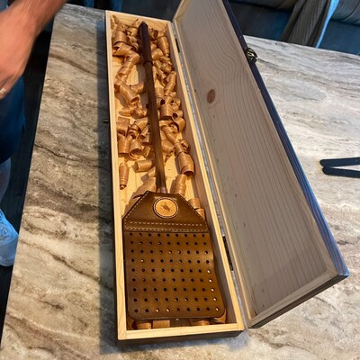 The Boss Fly Swatter Leather Pattern: Sturdy Leather Swatter With ...