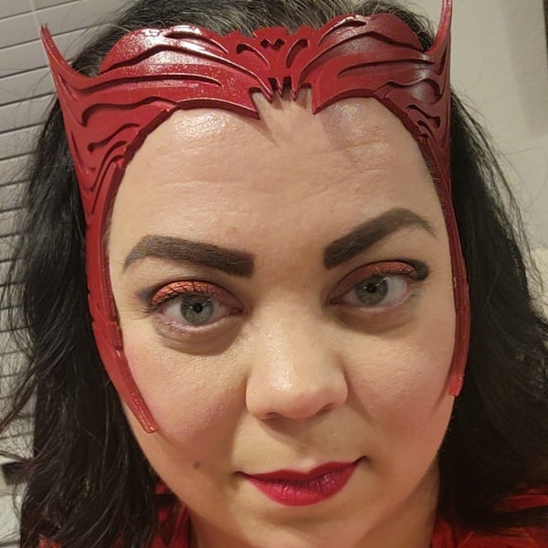 Scarlet Witch Tiara. Deep Scarlet Witch Headpiece. - Etsy