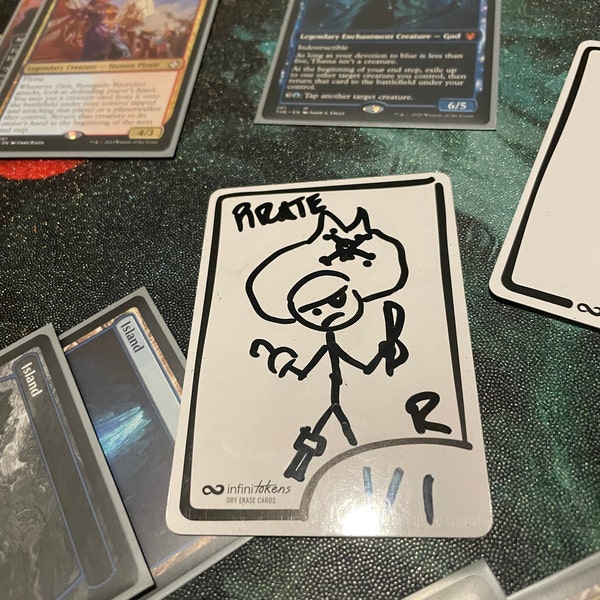 Infinitokens Dry Erase Cards/tokens - 25-pack (double-sided, Erasable ...