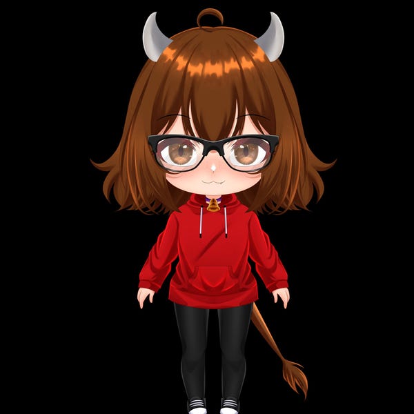 Chibi Pngtuber Model, Pink Candy Girl Pntuber| Premade Chibi Pngtuber, Vtuber Model, Vtuber ...