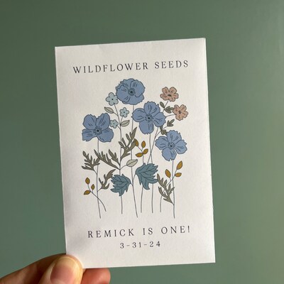 Custom Seed Packet Stamp Wildflower Seed Stamp Seed Labeling Stamp From ...