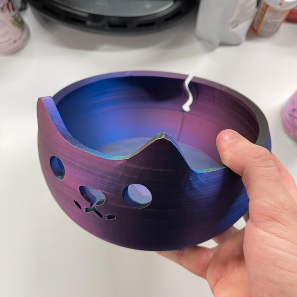 Cat Yarn Bowl | 3d Printed | Yarn Accessory - Knitting - Crochet - Cute ...