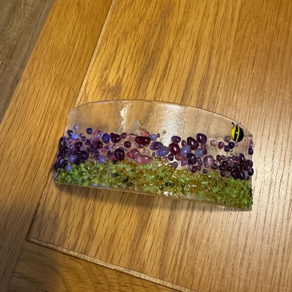 Fused Glass Meadow Mini Bend - Bee - Etsy UK