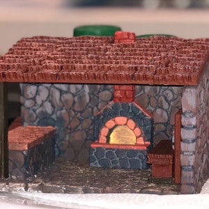 Blacksmith Shop 28mm Dungeons and Dragons Terrain Dnd Terrain Tabletop ...