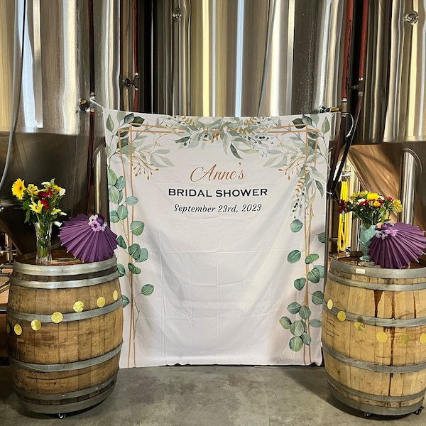 Future Mrs Backdrop, Bridal Shower Decoration, Miss to Mrs, Greenery ...