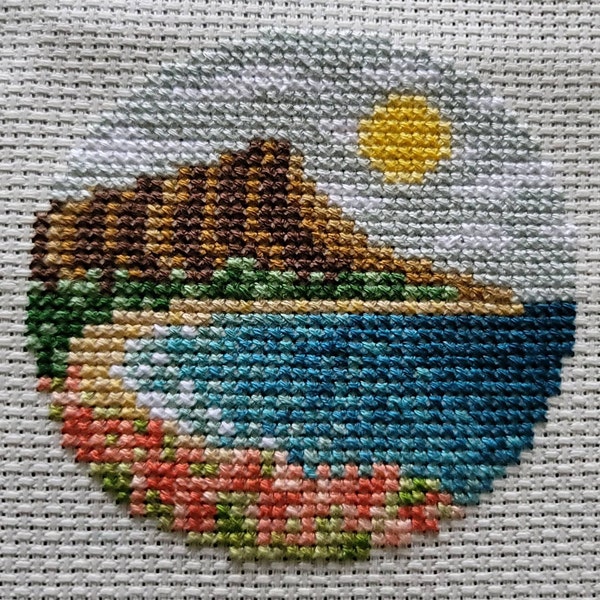 Diamond Head Cross Stitch Pattern - Etsy