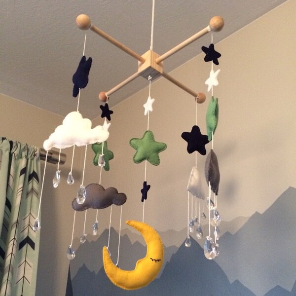 Baby Mobile, Wood Frame, Crib Mobile, Mobile Frame, DIY, Listing is for ...
