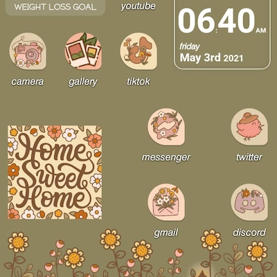 Cottagecore App Icons Ios 14 Icons for iPhone Android App Covers iPhone ...
