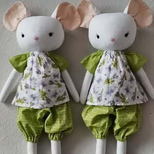 Mouse Sewing Pattern PDF make a Cloth Mouse Doll / Stuffed Animal Toy ...