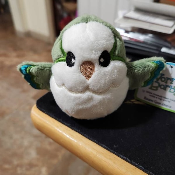 Mango the Quaker Parrot Borb Plush, Monk Parakeet, Handmade Toy, Bird ...