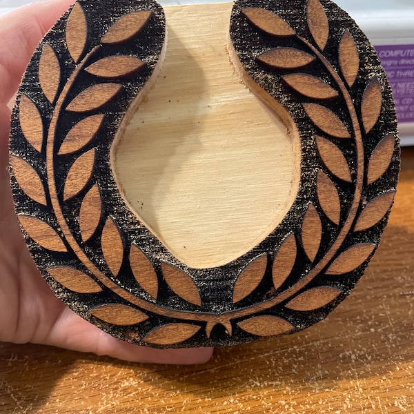 10th Century Jelling Pre-viking Style Germanic Bird Wheel Woodcut Stamp ...