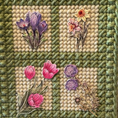 6 Pretty Rectangle Die Card Cut Outs Plus 1 Bonus Floral Card for ...