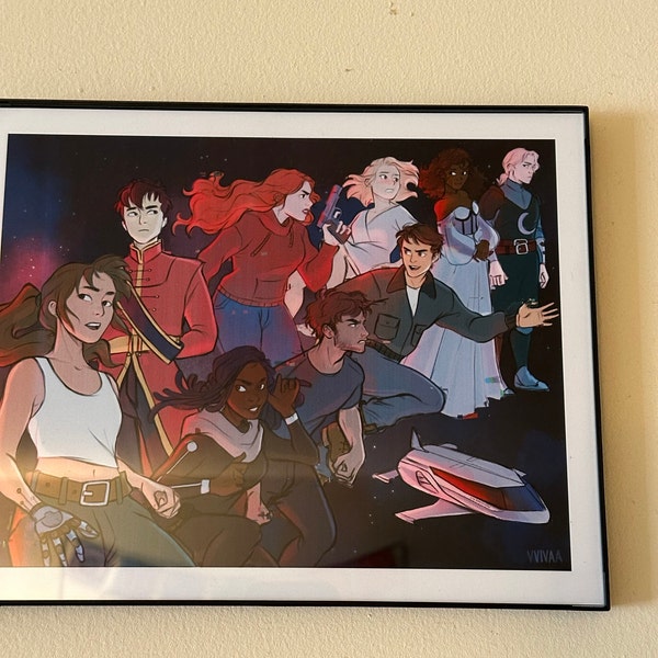 The Rampion Crew - the Lunar Chronicles 5x7 Art Print - Etsy