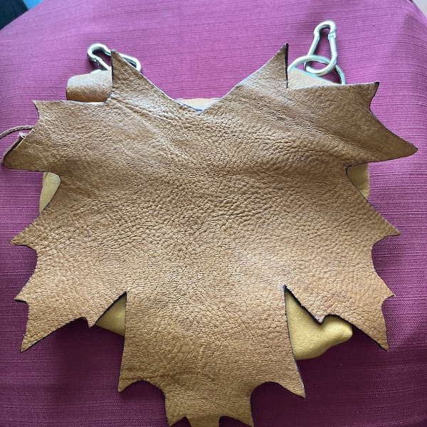 The Original Maple Leaf Belt Bag Pattern Tutorial - Elven Hip Bag - DIY ...