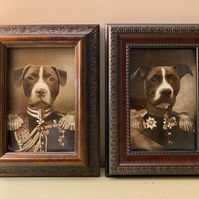 Custom Pet Portrait, Custom Dog Portrait in Military Uniform, Royal Pet ...