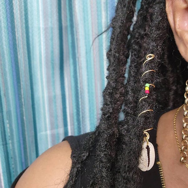 Loc Jewelry Bronze Star, Ankh or Rhinestone Dread/braid Charm Dreadlock ...