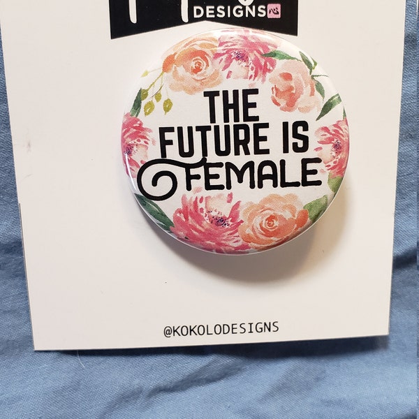 Mix & Match 1" Button Pin Gift-- Feminist, Female Empowerment, Girl ...