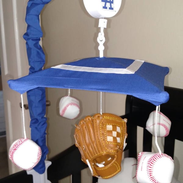 PLAY BALL Vinyl Baseball Crib Mobile - CUSTOM - Pick Your Color, Pick ...