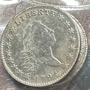 1793 Flowing Hair Large Cents AMERICA With Periods Chain Reverse - Etsy