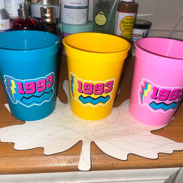 30th PARTY CUPS - Vintage 1994 Cups Best of 1994 30th Birthday Party ...