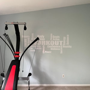 Home Gym Wall Decal Fitness Stickers Gym Wall Art Vinyl - Etsy