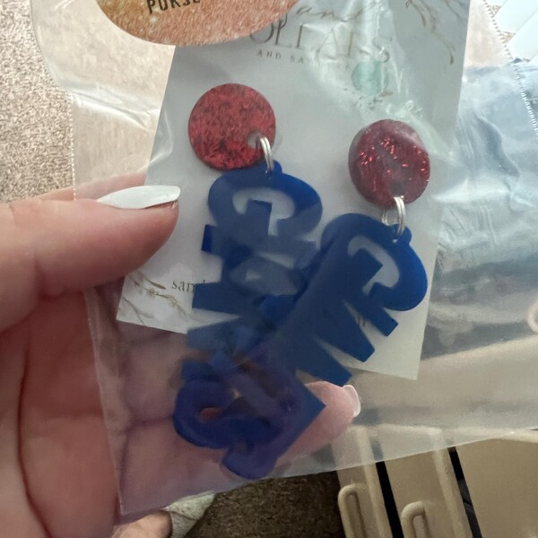 Patriotic Words Table Word Cards Dining Room Decor Red White Blue ...