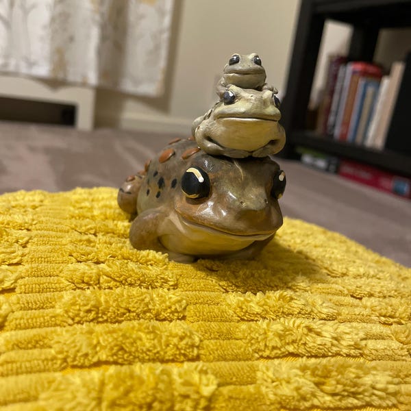 Handmade Polymer Clay Cute Miniature Yellow Santa Cruz Banana Slug ...
