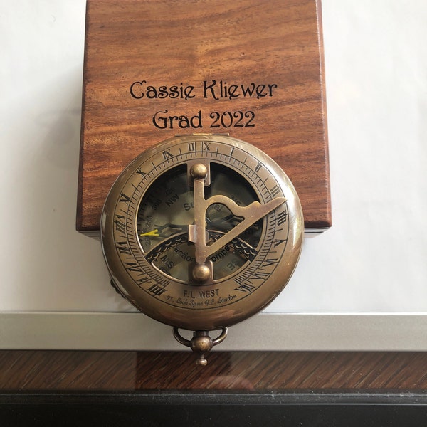 Engraved Compass, Personalized Compass, Nautical Compass, Wedding Gift ...