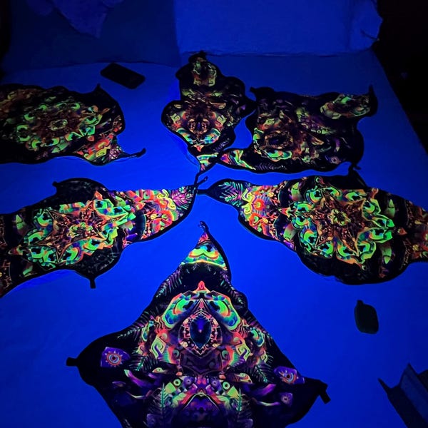 Ceiling Decoration Endless Vortex V3 - Psychedelic Uv-reactive Canopy ...