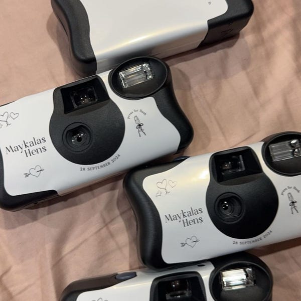 WRAP ONLY B&w- Custom Kodak Disposable Camera Wrap - Custom Camera ...