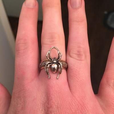 Silver Spider Ring, Gold Stacking Rings, Spider Ring Sterling Silver ...