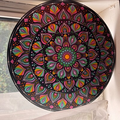 30cm Handmade Mandala Painting - Etsy