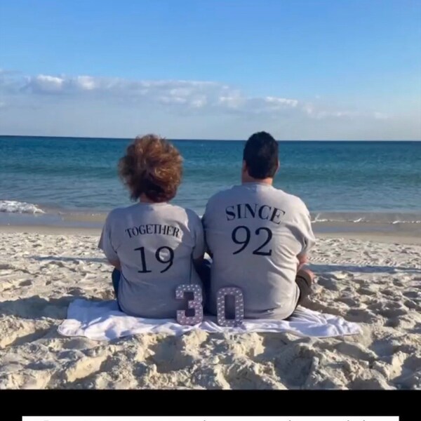 Together Since 2019, Matching Anniversary, Matching Husband and Wife ...