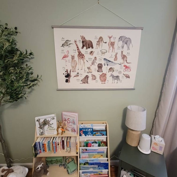 Animal Alphabet Chart | Wall Decor | Homeschool Decor | Classroom Decor ...