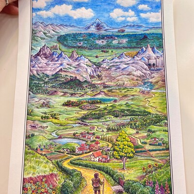 Bag End Door Art Print the Hobbit, the Lord of the Rings, J. R. R ...