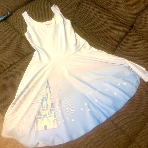 Magic Kingdom Inspired Dress / Disney Dress / Cinderella's Castle Dress ...