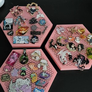 Enamel Pin Board Display for Pin Collectors hexagon Wall - Etsy