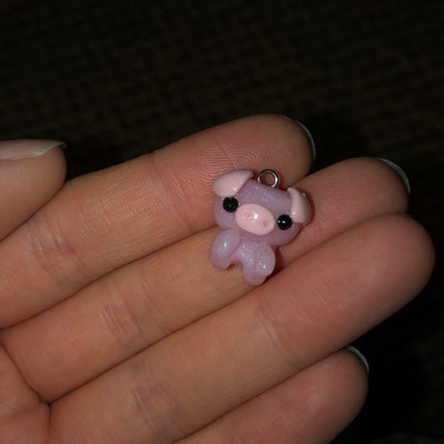 Handmade Polymer Clay Axolotl Ring Chunky Pink Purple or - Etsy