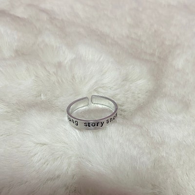 Olivia Rodrigo Inspired Hand Stamped Rings guts Lacy Bad - Etsy