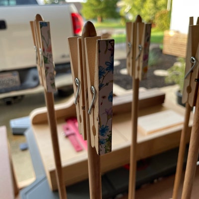 Black & Cream Music Note Themed Decoupage Clothespins Set of 10 - Etsy