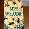 Vintage Style Metal Sign, Bees Welcome, Garden Decor, Rustic Home ...
