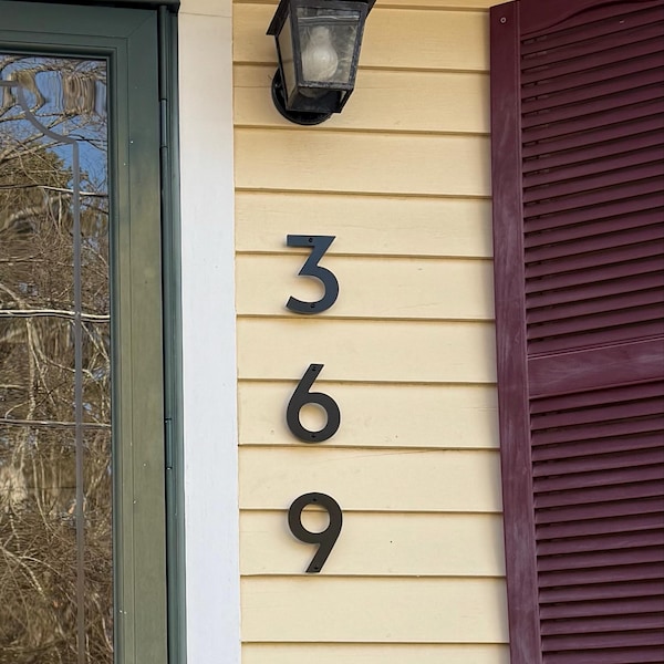 CLASSIC MODERN House Numbers, 5 Inch Address Numbers and Letters - Etsy