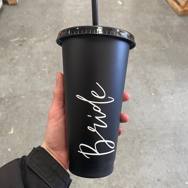 Personalised Name Cold Cup 24oz | Starbucks Cup With Lid and Straw ...