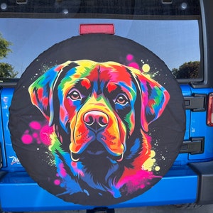 Spare Tire Cover With Messy Bun and Heart Shaped Glasses Design, Girly ...
