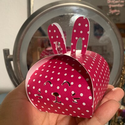 Easter Bunny Box Template SVG, Gift Box SVG, Party Favor, Box Template ...