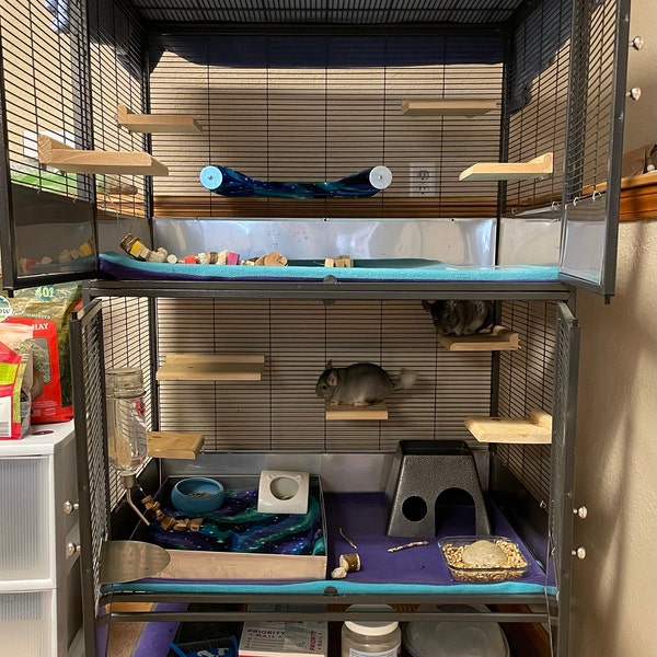 Natural Kiln Dried Pine Ledge Perch With Scatter Poop Guard - Choose ...