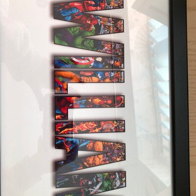 Personalised MARVEL NAME Word Art Custom Print Gift Keepsake - Etsy