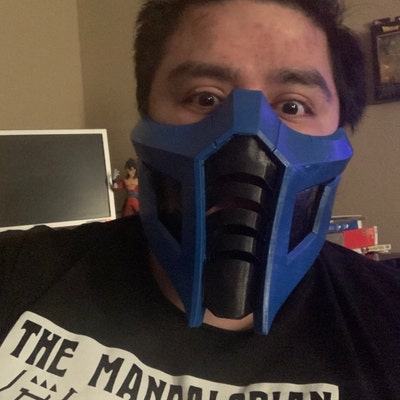 Mortal Kombat Mask Sub Zero. Boon Noob Raw 3d Printed. 3d Printed MK9 ...